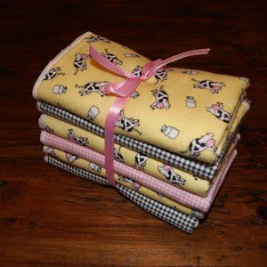 Handmade | Other | New Baby Burpees Cotton Burp Cloths 6 Pack Yellow ...